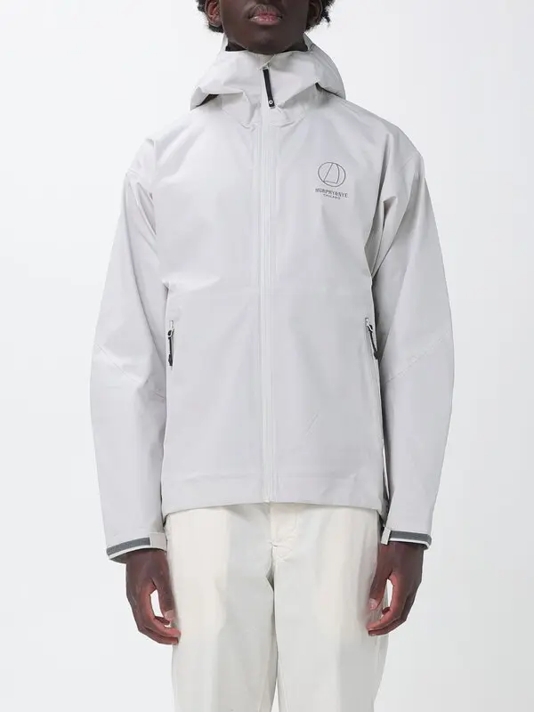 MURPHY&NYE Relaxed Fit Hooded Polyester Windbreaker Jacket - Ice