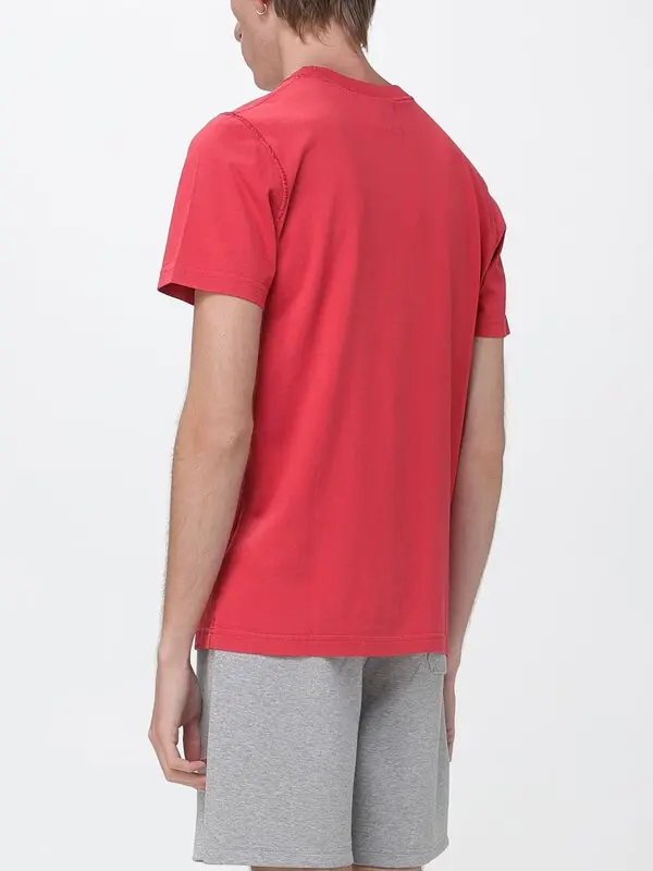 MURPHY&NYE Slim Fit Cotton T-shirt With Logo And Patch Pocket - Red