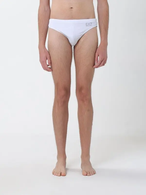 EA7 Logo Swimsuit - White