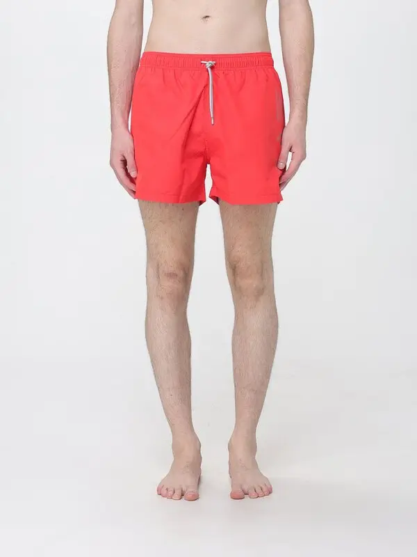 EA7 Swimsuit With Logo Detailing - Red