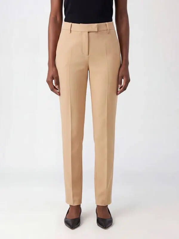 Alberto Biani Slim Fit Technical Crêpe Chino Trousers - Beige