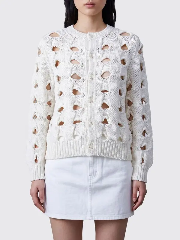 Comme Des Garçons Openwork Crewneck Cardigan