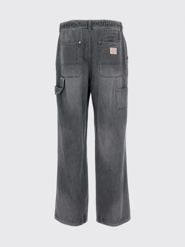 WOOYOUNGMI Wide-leg Cotton Denim Jeans With Elasticated Waist
