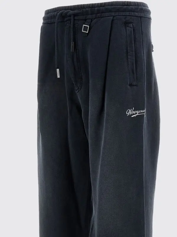 WOOYOUNGMI Relaxed Fit Cotton Jogging Trousers