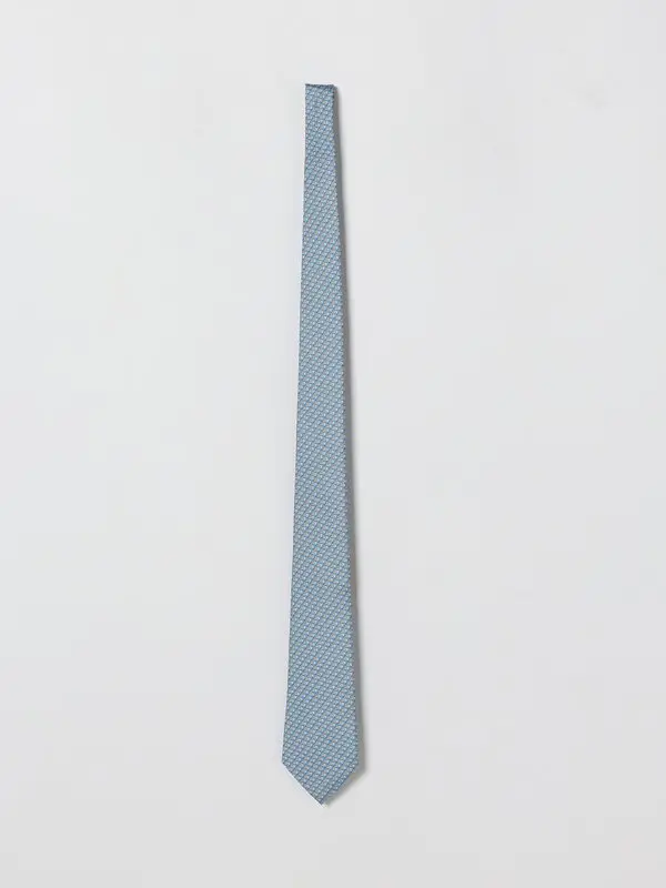 Zegna Jacquard Neck Tie - Gnawed Blue
