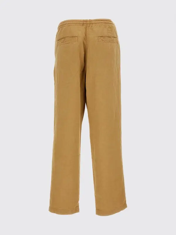 Paul Smith Slim Fit Linen Blend Trousers With Drawstring Waist