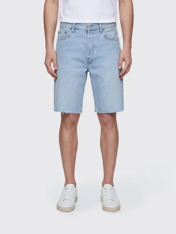 AGOLDE Knee-length Five-pocket Denim Shorts - Gnawed Blue