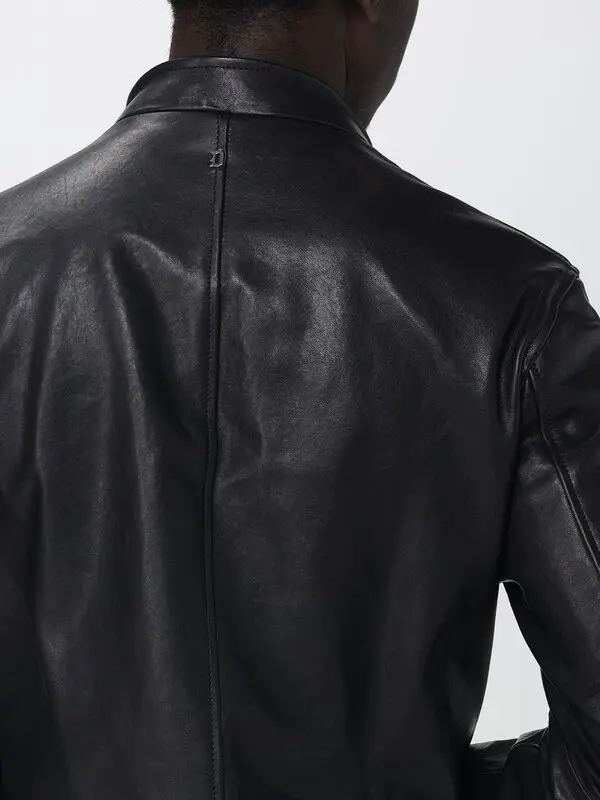 DONDUP Lambskin Leather Jacket With Removable Hood