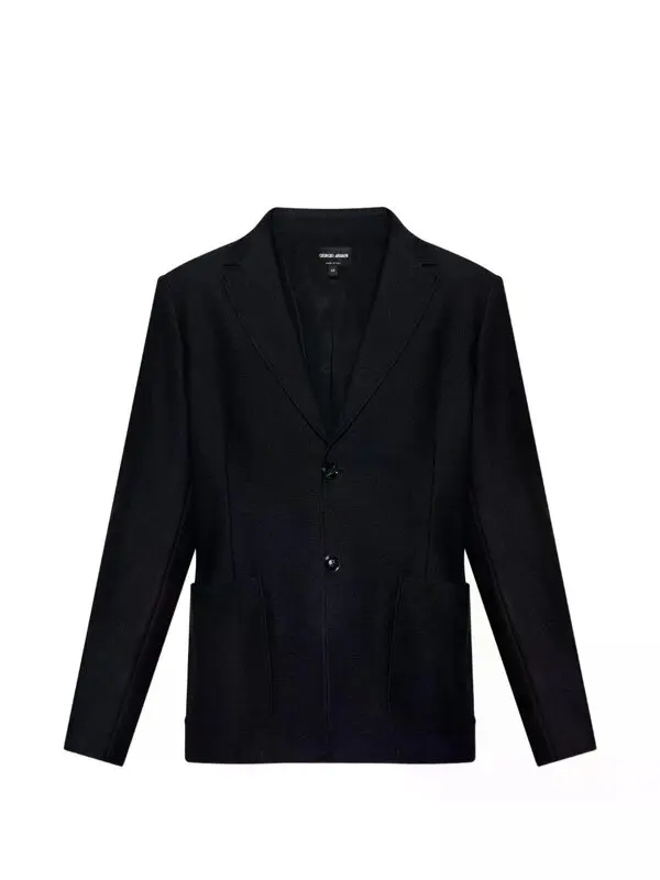 Giorgio Armani Notched-lapel Textured Jacket