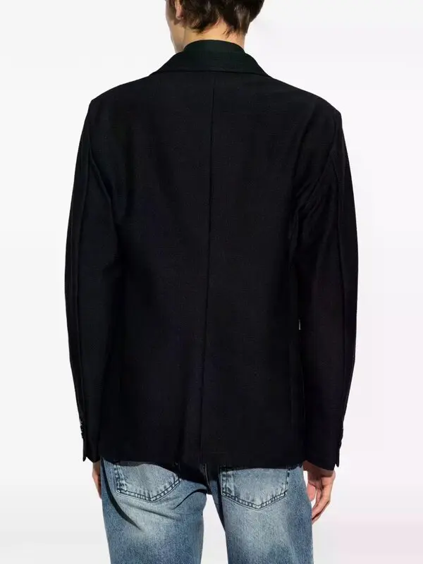 Giorgio Armani Notched-lapel Textured Jacket