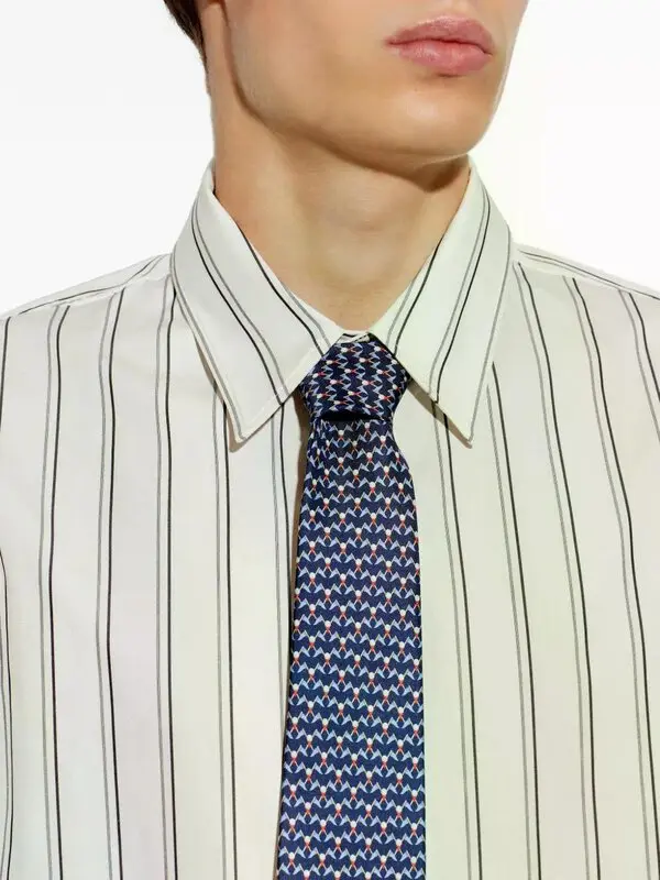 FERRAGAMO Silk Golf Print Neck Tie