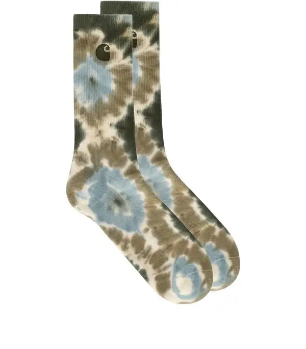 Carhartt Work In Progress Cusco Tie-dye Crew Socks - Green