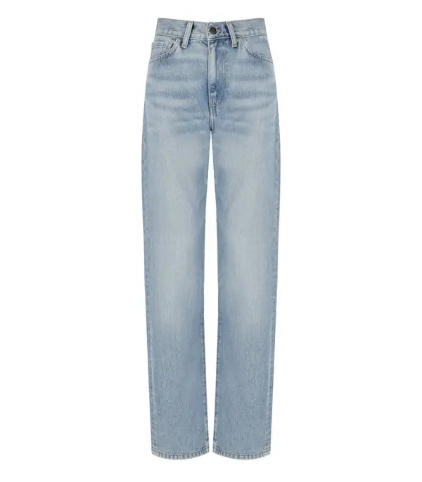 Carhartt Work In Progress Noxon" Light Wash Cotton Denim Jeans - Light Blue