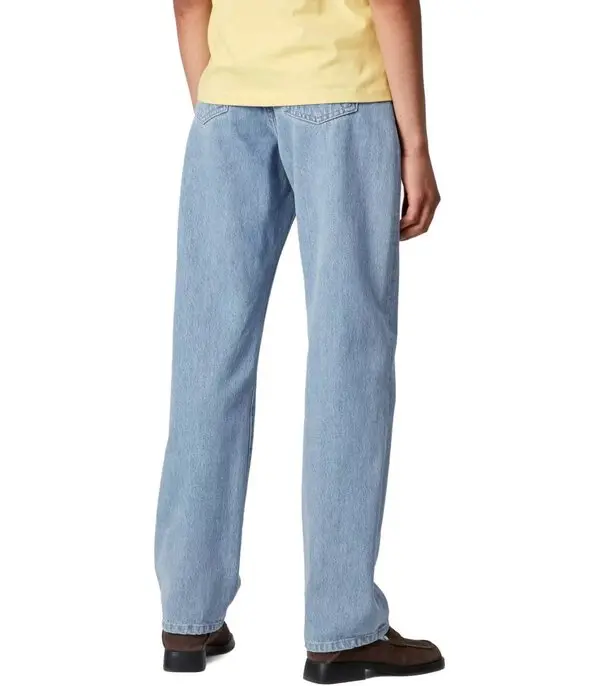 Carhartt Work In Progress Noxon" Light Wash Cotton Denim Jeans - Light Blue
