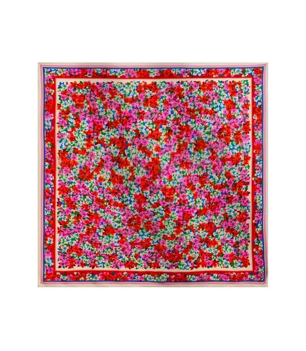 Essentiel Antwerp Jabel Multicolor Foulard Scarf - Red