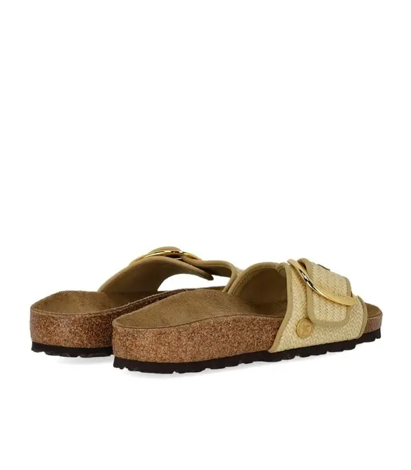 BIRKENSTOCK Madrid Raffia Big Buckle Sandal - Beige