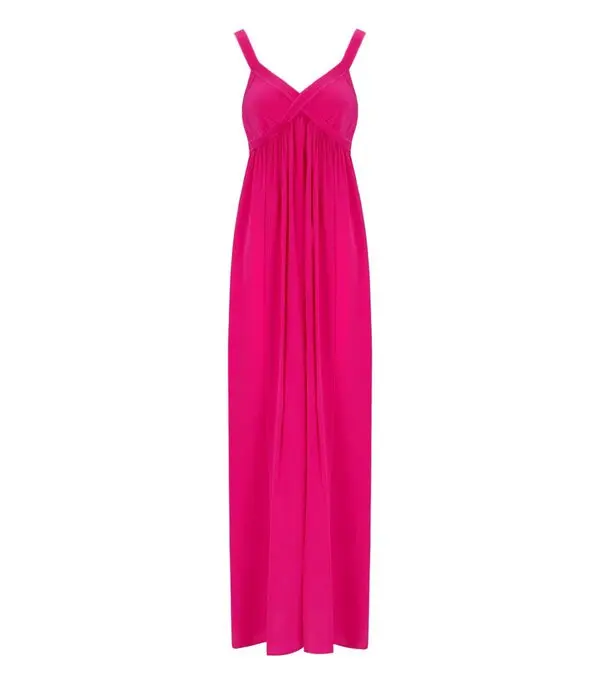 Essentiel Antwerp Jacobean Maxi Dress - Fuchsia