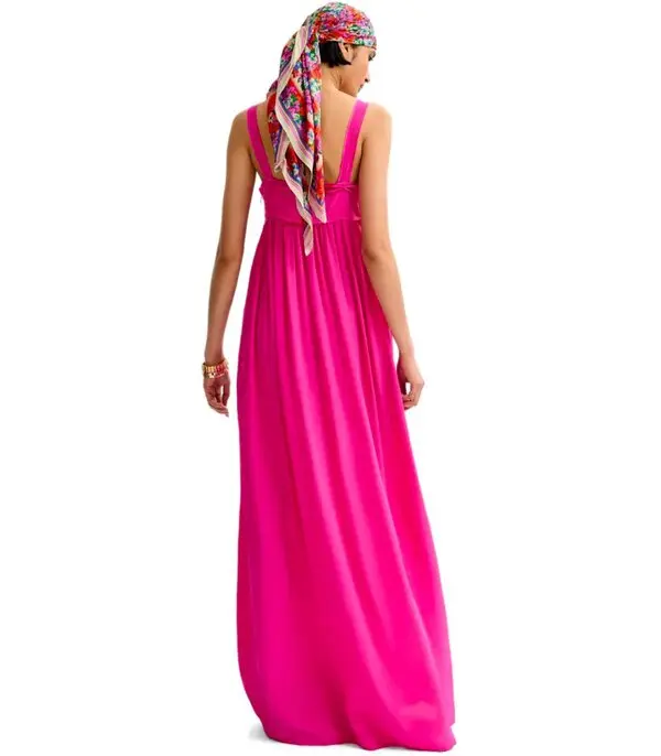 Essentiel Antwerp Jacobean Maxi Dress - Fuchsia
