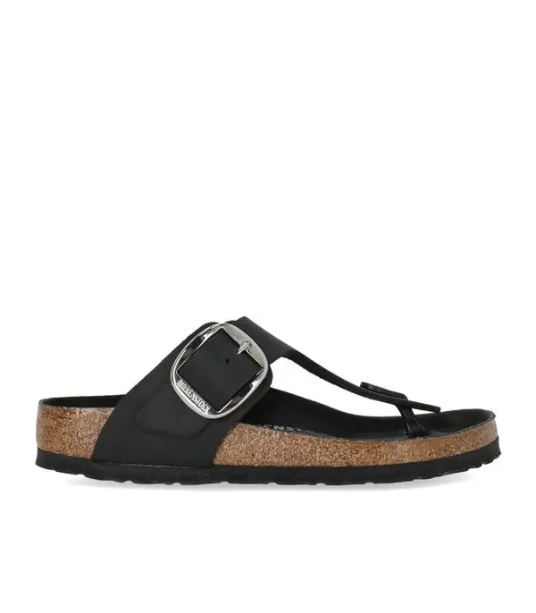 BIRKENSTOCK Gizeh Big Buckle Thong Sandals - Black