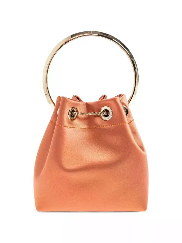 JIMMY CHOO Bon Bon Satin Bag With Metal Handle