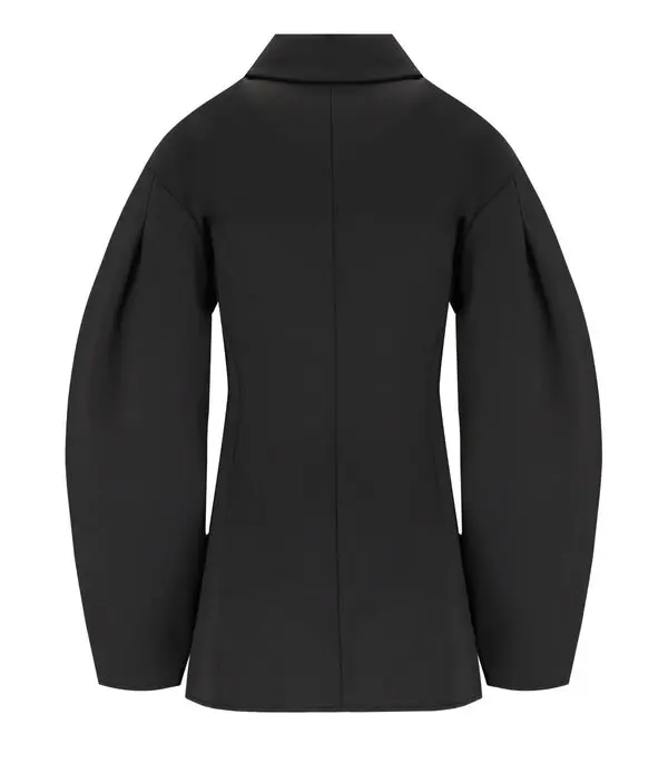 GANNI Single Breasted Scuba Blazer