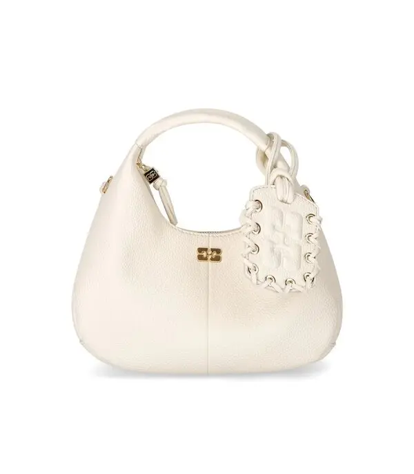 GANNI Egret Mini Hobo Handbag