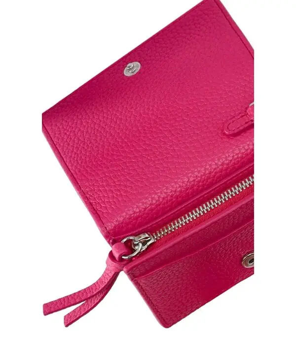 GANNI Bou Card Holder - Fuchsia