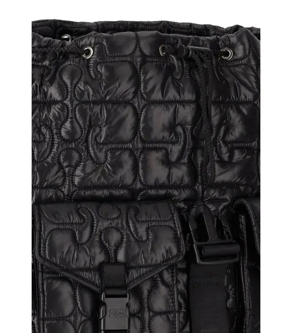 GANNI Re-tech Backpack With Padded Logo Print