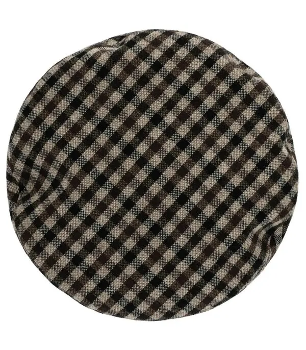 GANNI Check Pattern Beret