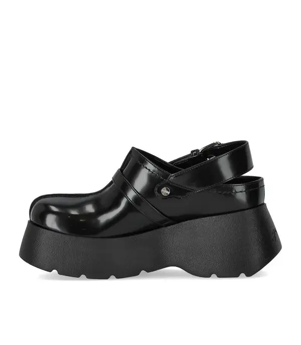 GANNI Platform Clogs With Buckle Detail