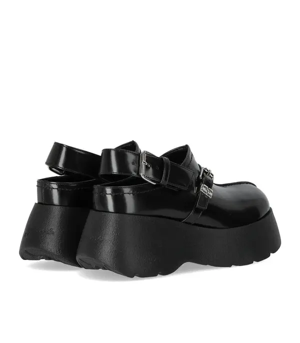 GANNI Platform Clogs With Buckle Detail