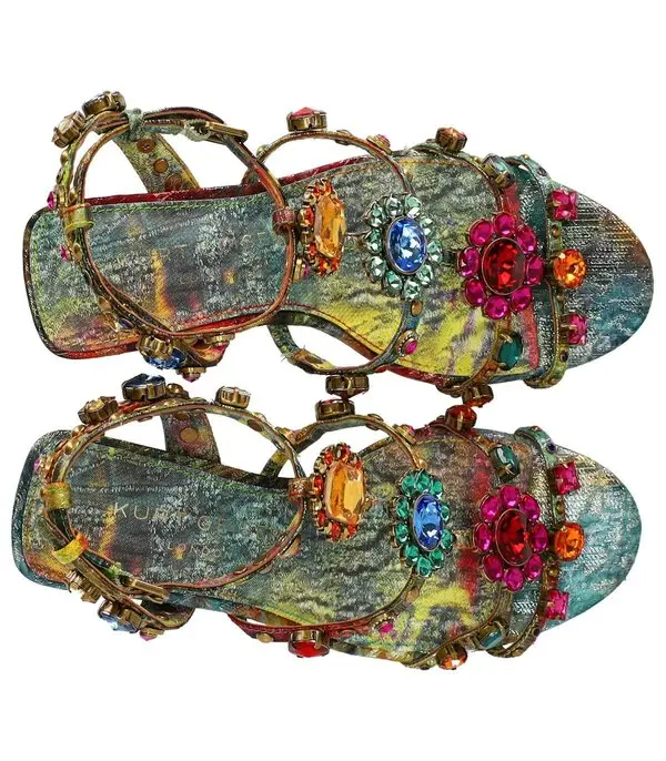 Kurt Geiger Embellished Gladiator Heeled Sandals