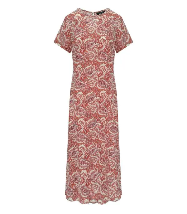 Max Mara Crespo Printed Silk Maxi Dress