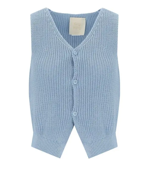 K.K. Knitted Cotton Sleeveless Top