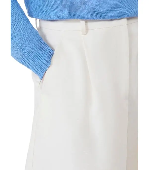 Max Mara Ecuba Cotton Linen Bermuda Shorts - Ivory