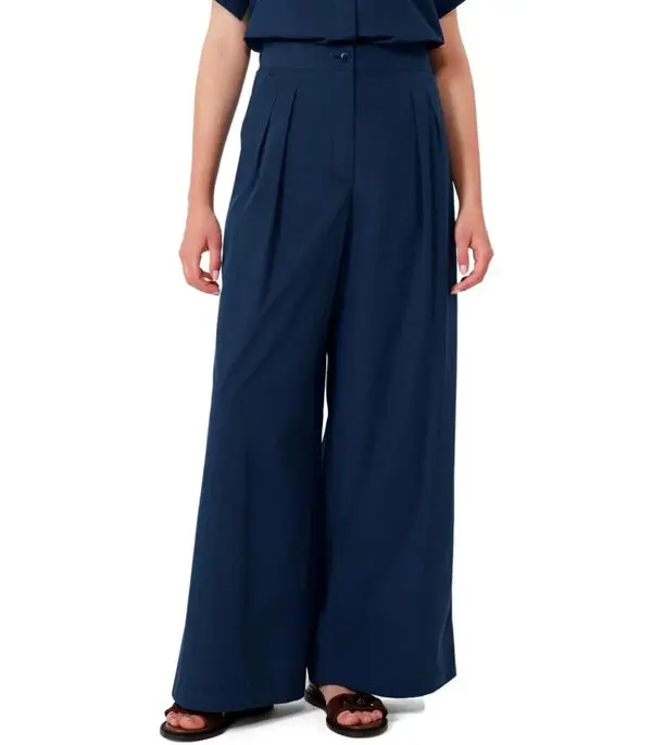 Max Mara Benda Wide Leg Trousers - Blue