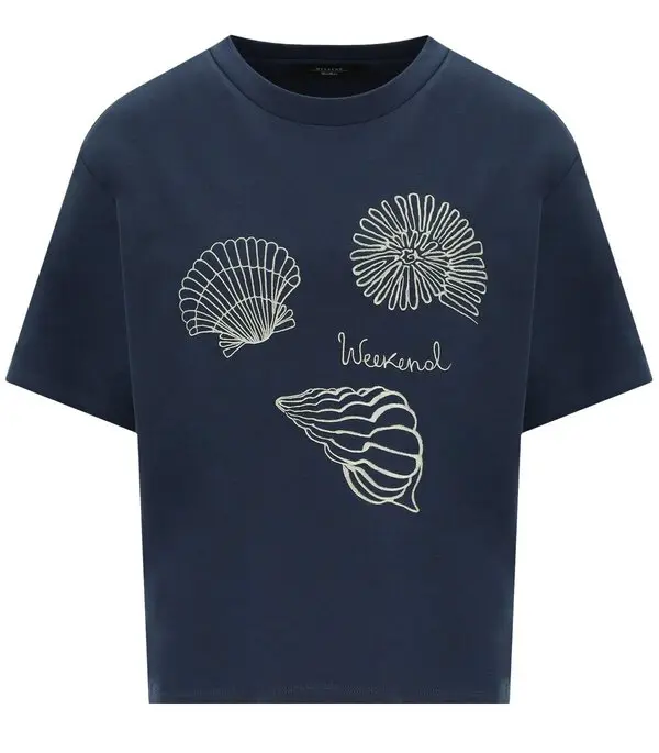 Max Mara Embroidered Cotton T-shirt