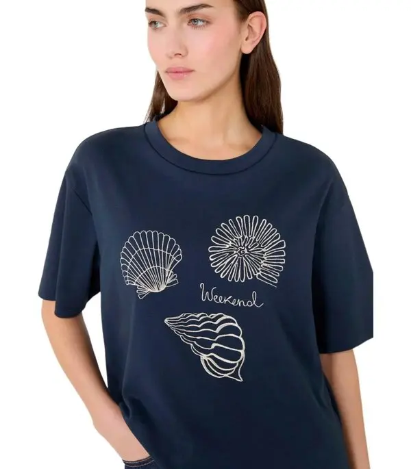 Max Mara Embroidered Cotton T-shirt