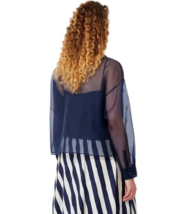 Max Mara Silk Shirt With Patch Pockets