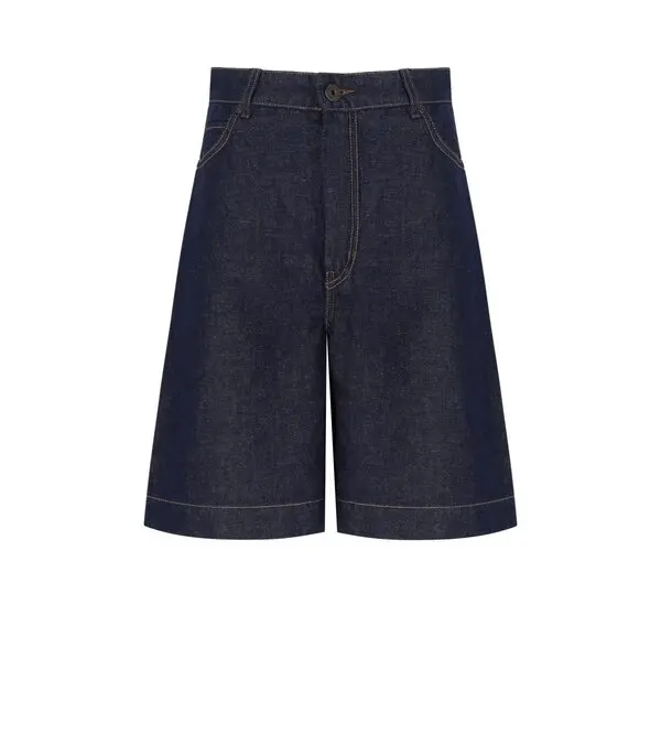 Max Mara Ozono Denim Bermuda Shorts