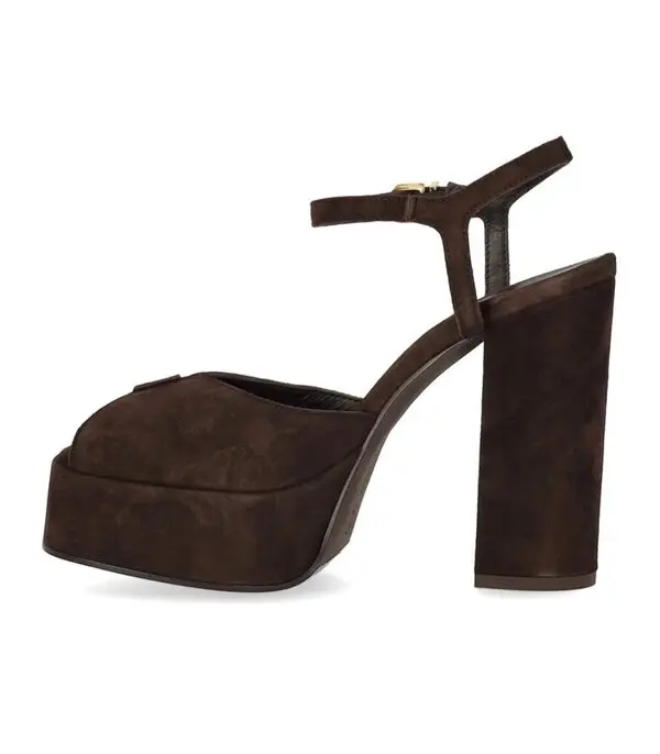SERGIO LEVANTESI Vera Suede Heeled Sandal