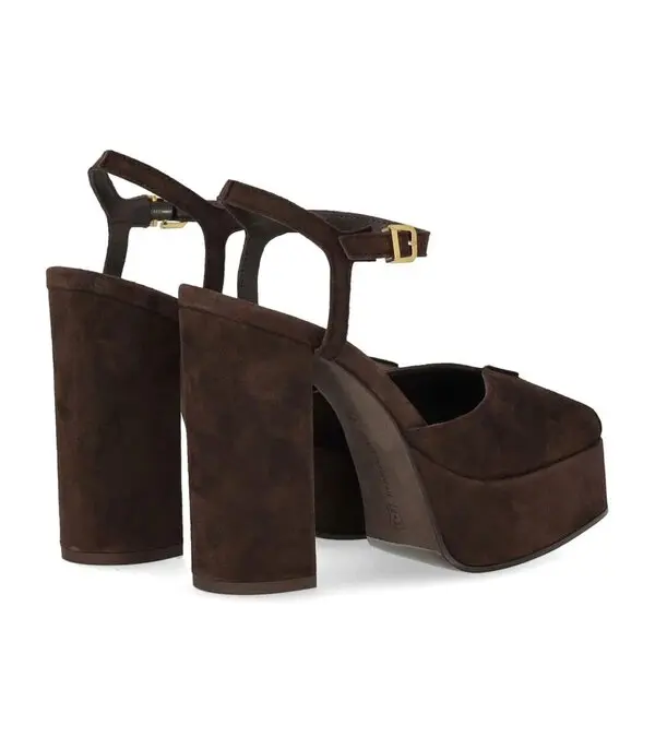 SERGIO LEVANTESI Vera Suede Heeled Sandal