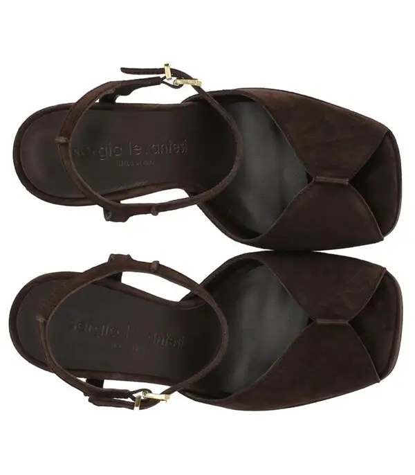 SERGIO LEVANTESI Vera Suede Heeled Sandal
