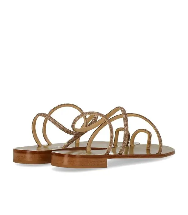 PAOLO FERRARA Embellished Strappy Sandals