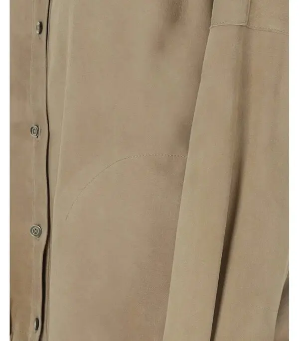 MYSKIN Suede Bomber Shirt