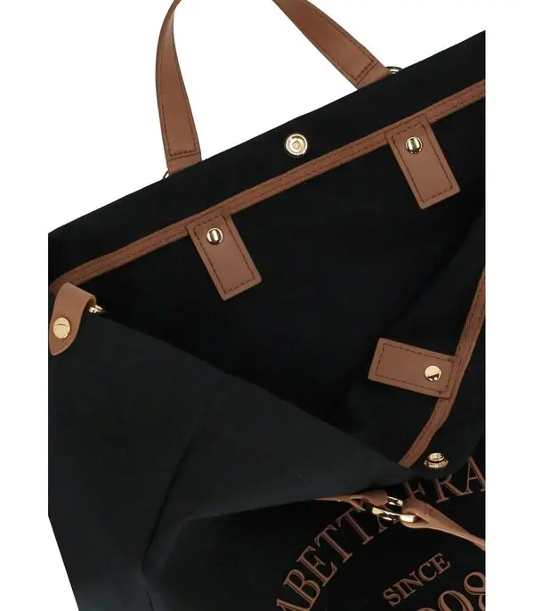 Elisabetta Franchi Cotton Canvas Tote Bag