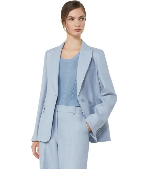 Max Mara Nalut Single-breasted Linen Blazer