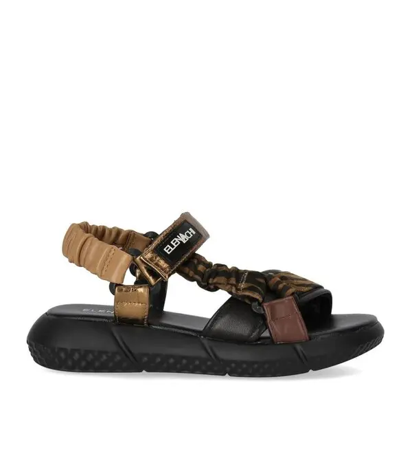 Elena Iachi Zebra Pattern Sandals