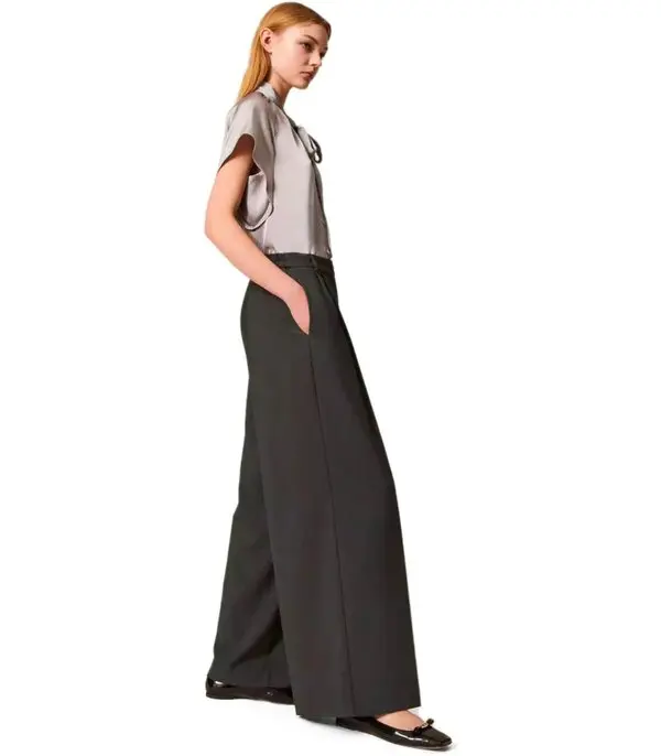 TWINSET Wide Leg Trousers - Grey