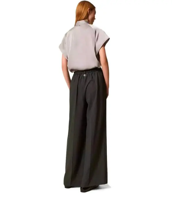 TWINSET Wide Leg Trousers - Grey